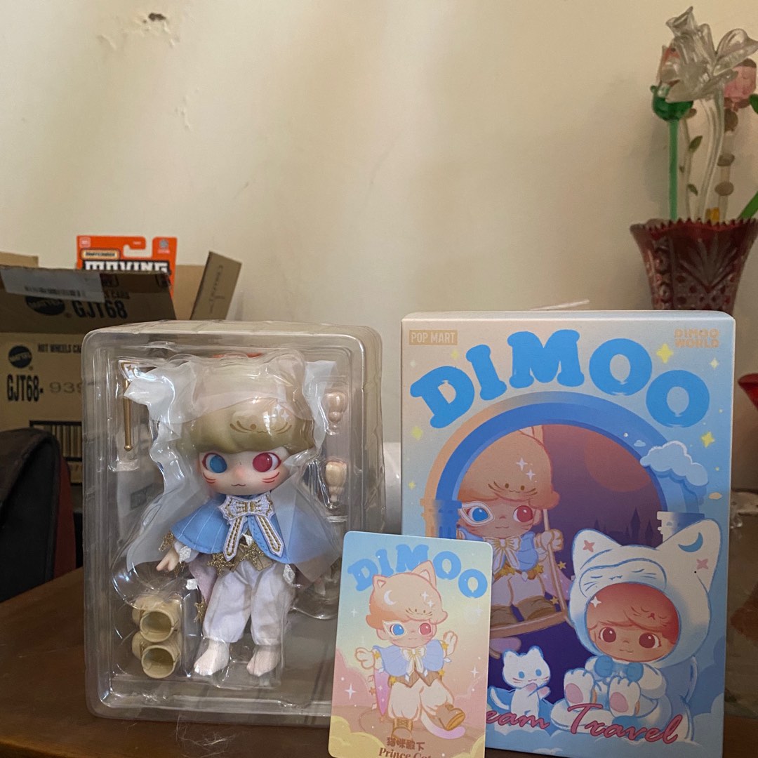 POP MART DIMOO DREAM TRAVEL PRINCE CAT BRAND NEW CUMA CEK BARANG, Toys ...