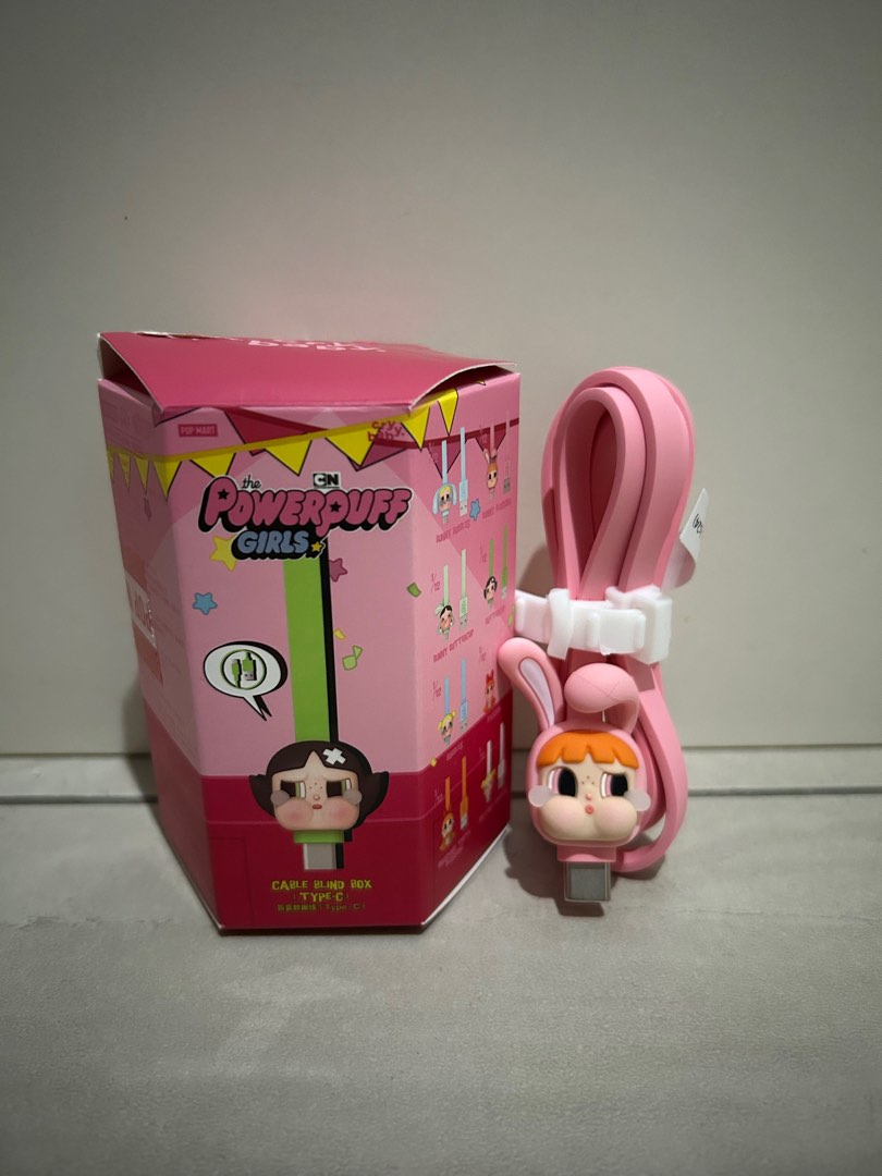 Popmart Powerpuff Type-C cable - Bunny Blossom, Hobbies & Toys, Toys ...