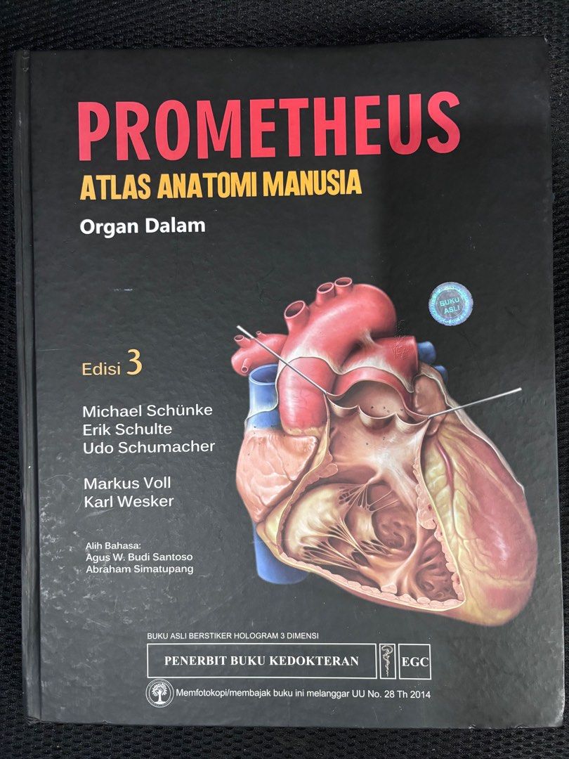 Preloved Buku Prometheus Atlas Anatomi Manusia Edisi 3 (Vol. 1, 2, 3 ...