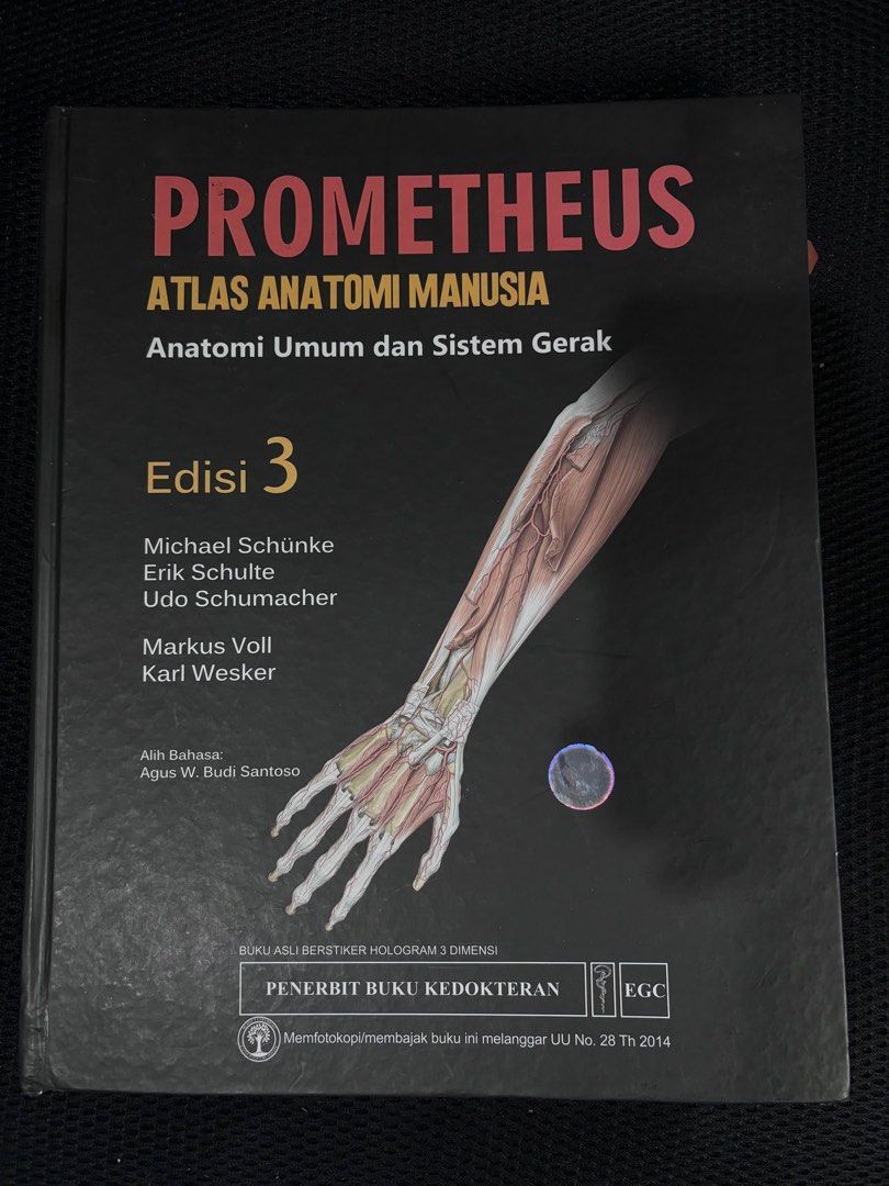 Preloved Buku Prometheus Atlas Anatomi Manusia Edisi 3 (Vol. 1, 2, 3), Buku & Alat Tulis, Buku ...