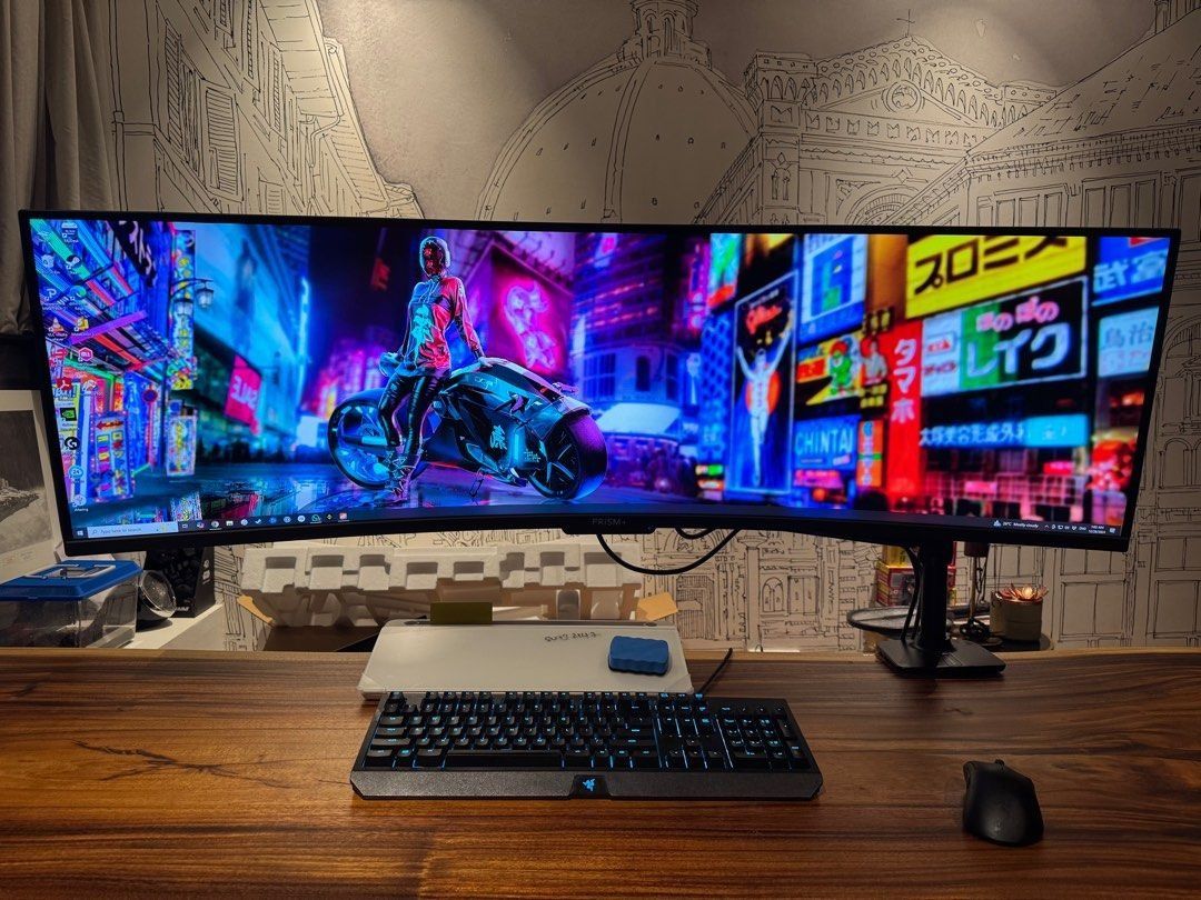 PRISM+ X490 144Hz 49-Inch Ultrawide Curved Screen Gaming Monitor ...