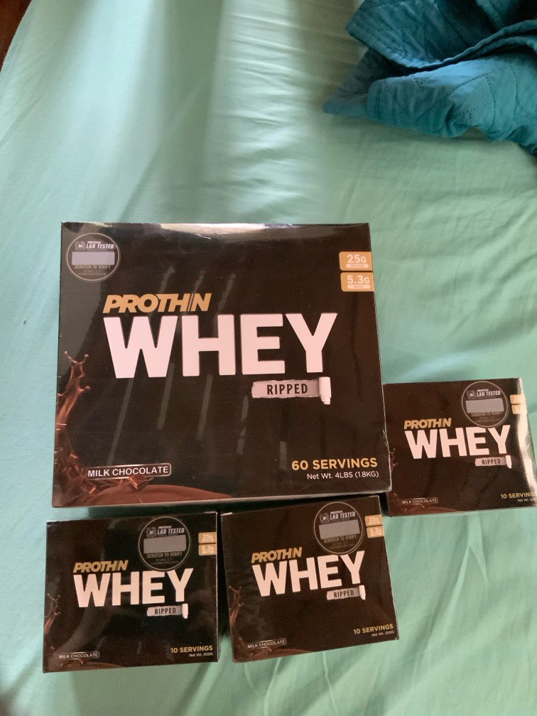 Prothin Whey Ripped Chocolate, Health & Nutrition, Health Supplements ...