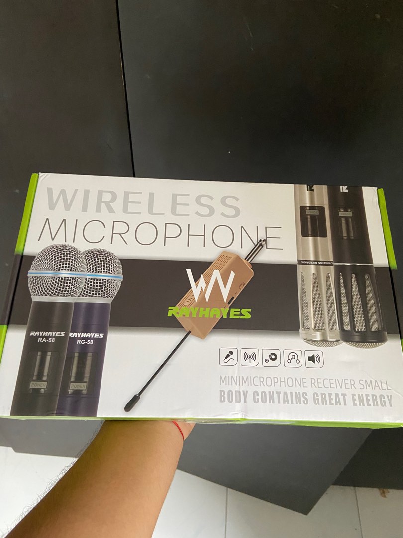 RAYHAYES Wireless Microphone, Audio, Microphones on Carousell