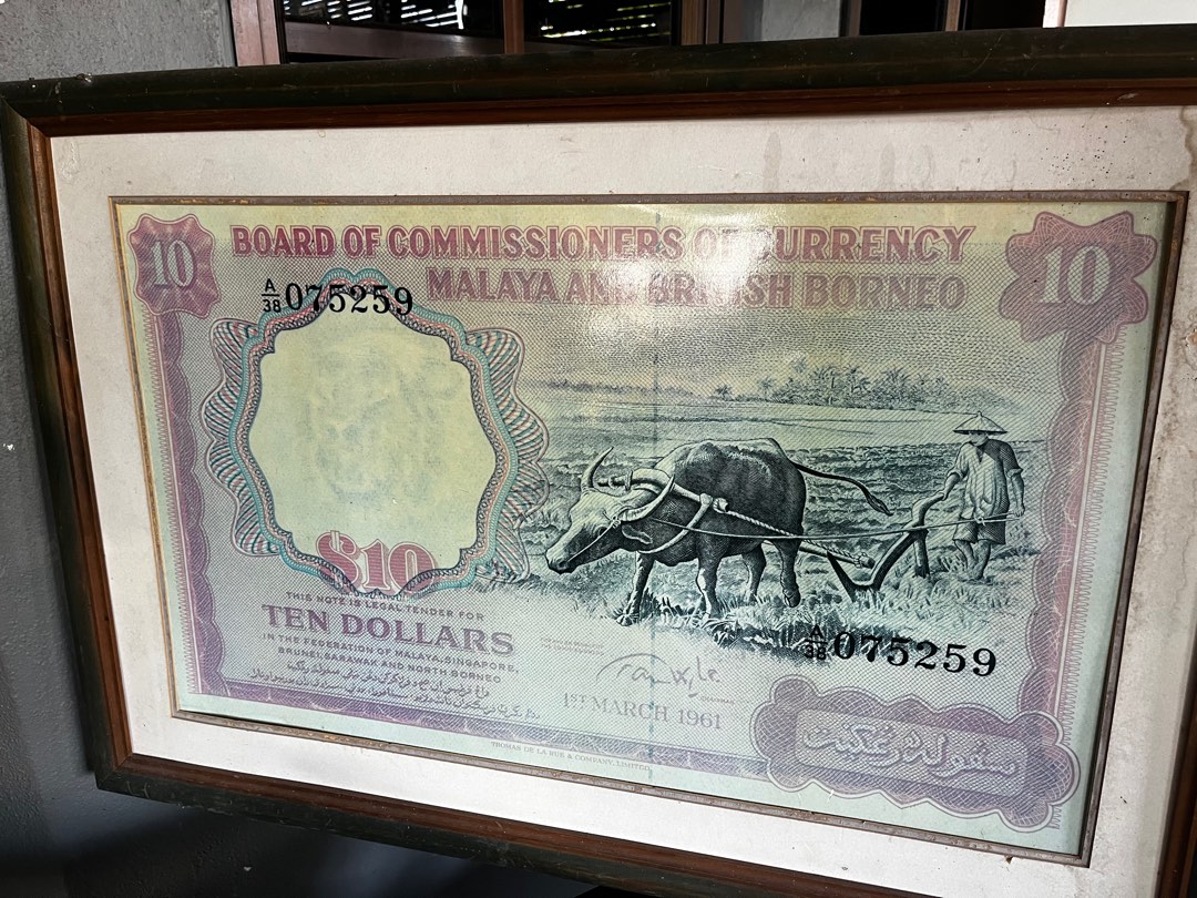Replica Duit kerbau RM10 bersaiz 3'X 2' utk koleksi item dan hiasan ...
