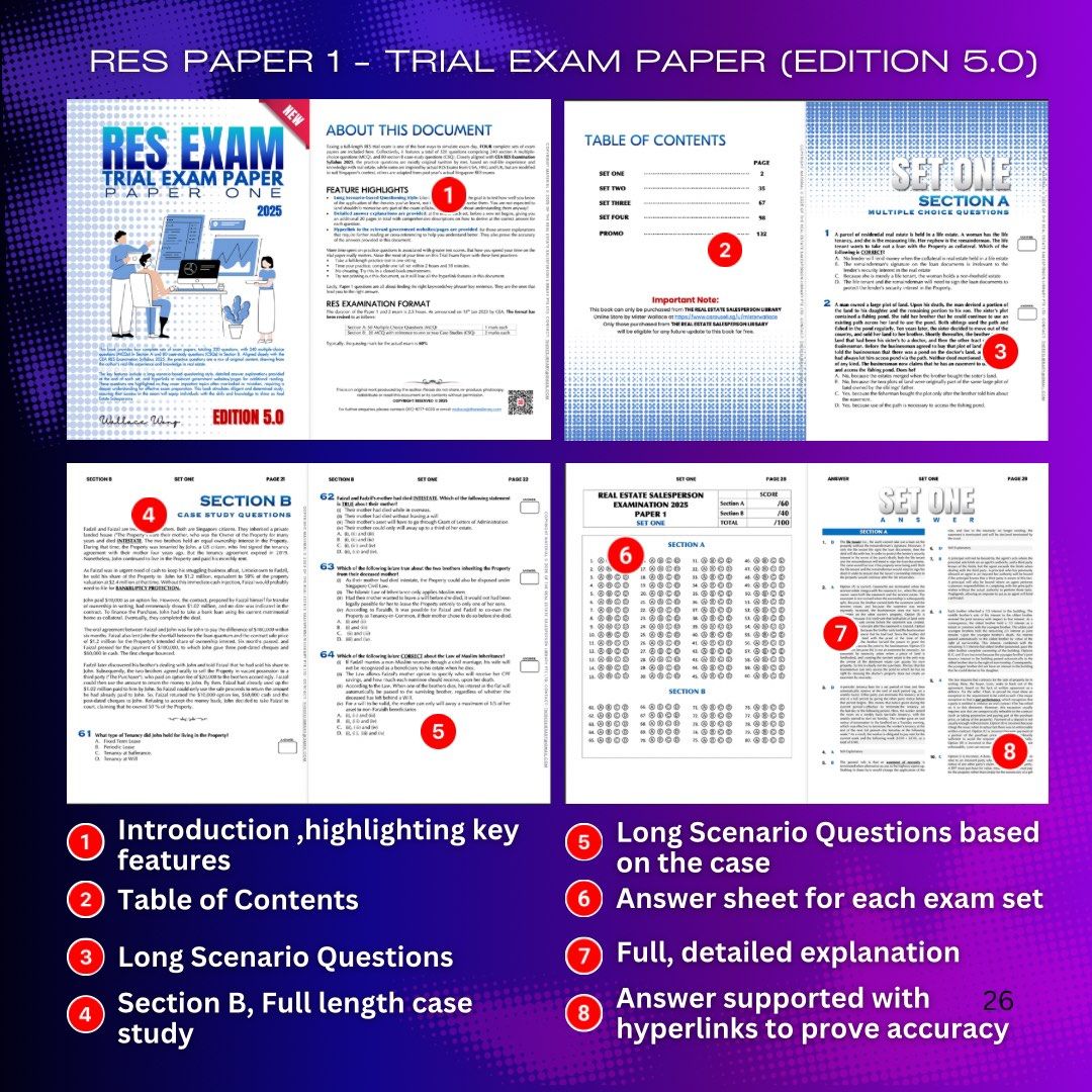 RES Exam 2026 Paper 1 TRIAL EXAM PAPER, RES Exam Questions by Mister ...