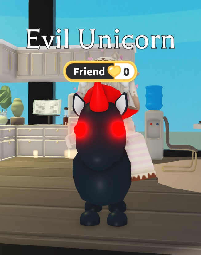 Roblox adopt me evil unicorn ride r, 興趣及遊戲, 玩具 & 遊戲類 - Carousell