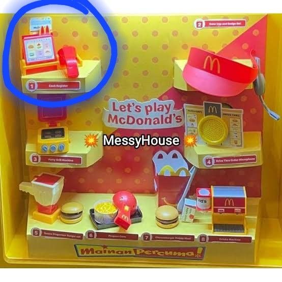 SEALED McDonalds mcdo happy meal cashier register playset mcdonald's ...