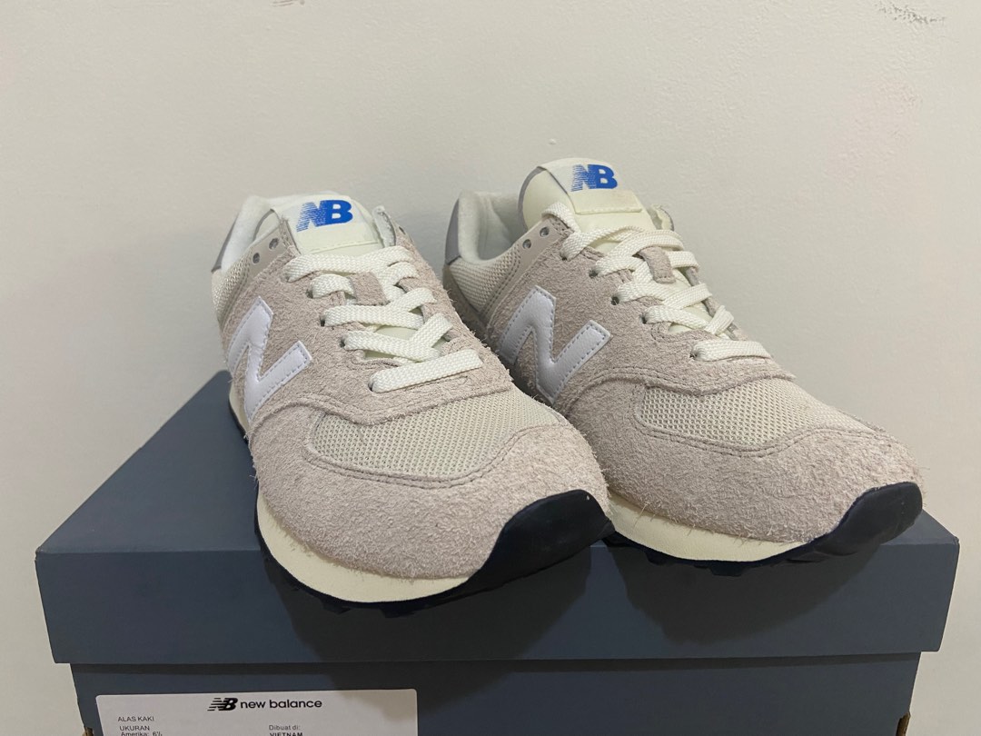 Sepatu New Balance 574 Alloy White BNIB | Asli Foot Locker BNIB Belum ...