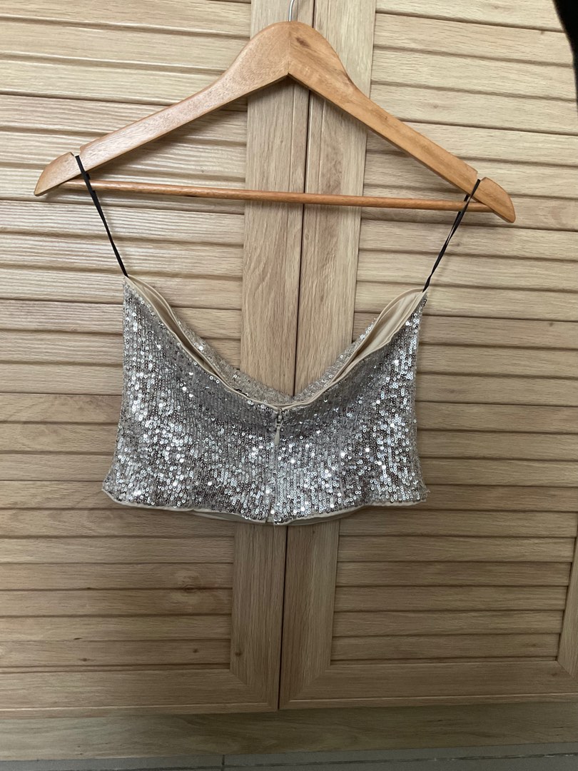 Sequence tube top, Women's Fashion, Tops, Sleeveless on Carousell