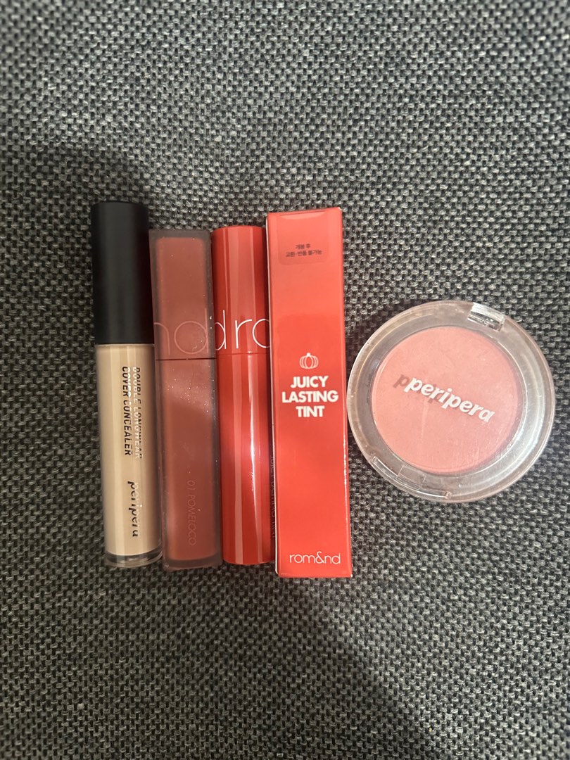 [SET] Peripera & Romand Lip, Blush, Concealer Set, Beauty & Personal ...