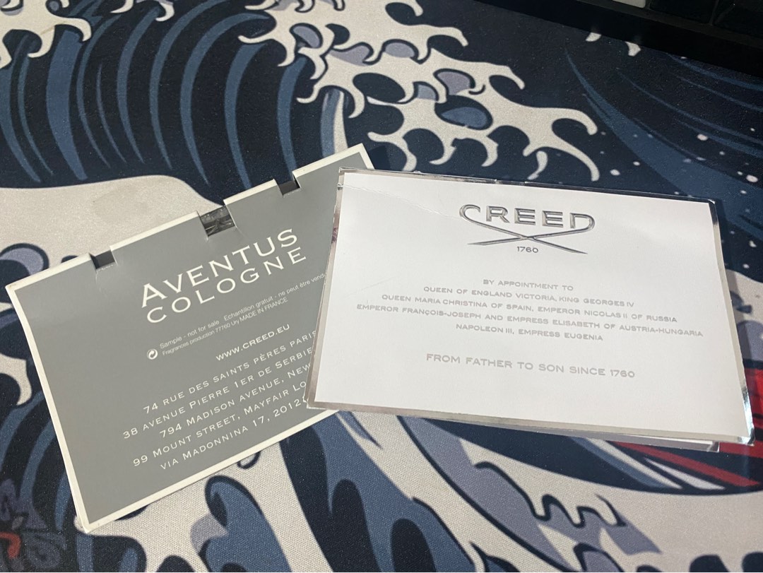 Set vials of Creed Aventus and Aventus Cologe, Beauty & Personal Care ...