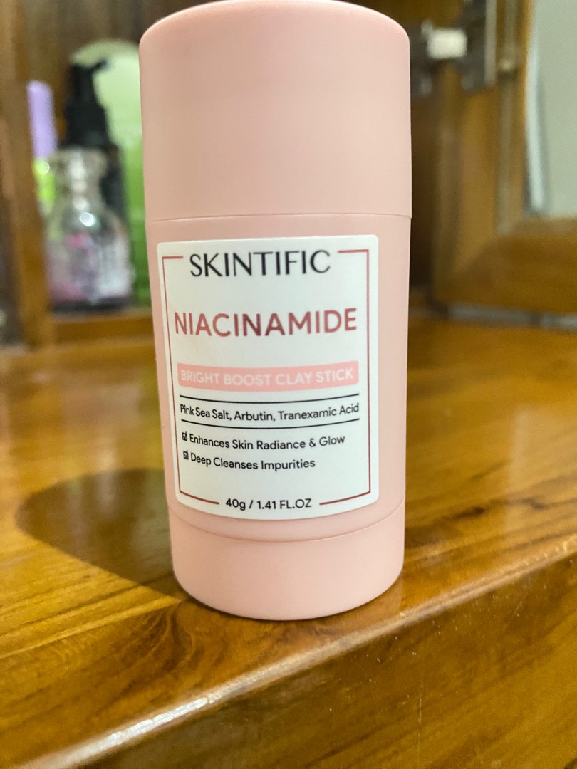 Skintific Niacinamide Clay stick 40 gr, Kesehatan & Kecantikan, Kulit ...