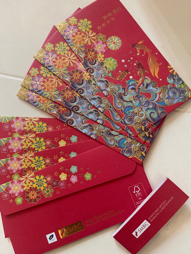 SMBC Red Packet 2025/ Ang Pow / 8 pcs, Hobbies & Toys, Stationery ...