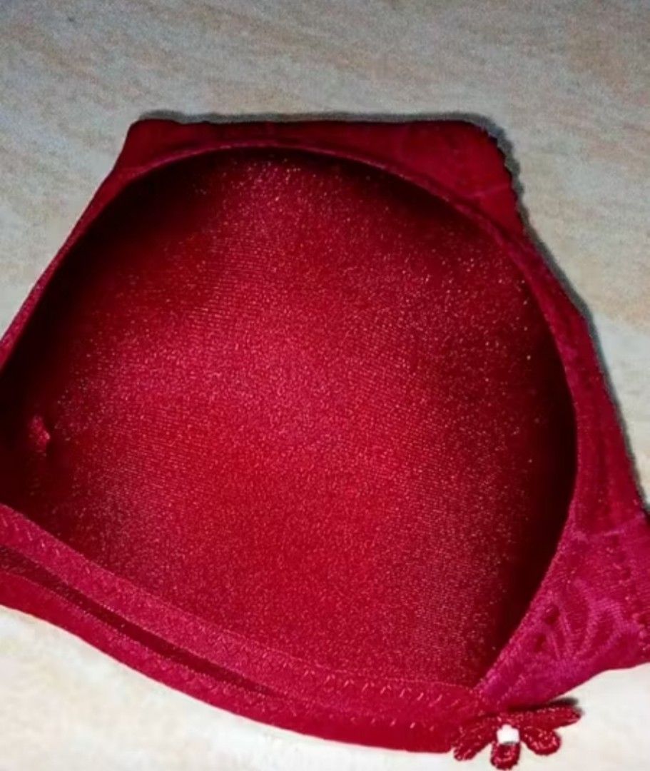 Sorex Bra Harian Dahlia Warna Merah Ukuran 36 (tanpa kawat, busa cup 3/ ...