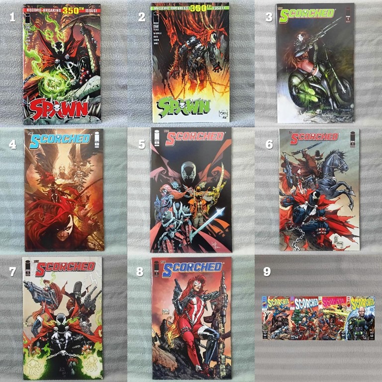 Spawn #350, Spawn Scorched #1, #3-#6 Set (Image Comics), Hobbies & Toys ...