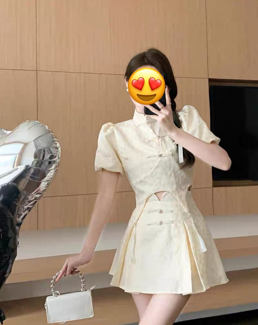 Stylish Cheong Sam Set, Women's Fashion, Dresses & Sets, Dresses on ...