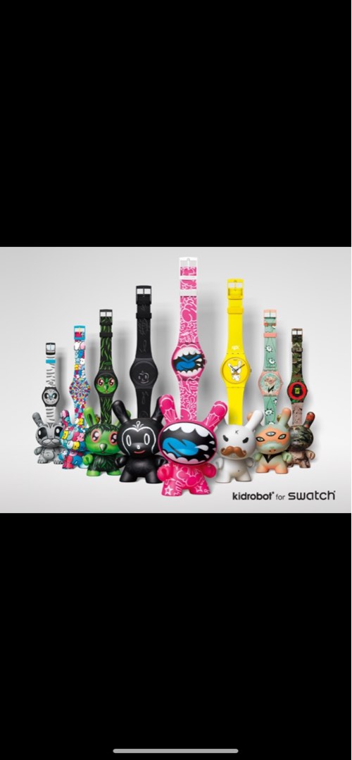 Swatch watch x Kidrobot, Women's Fashion, Watches & Accessories ...