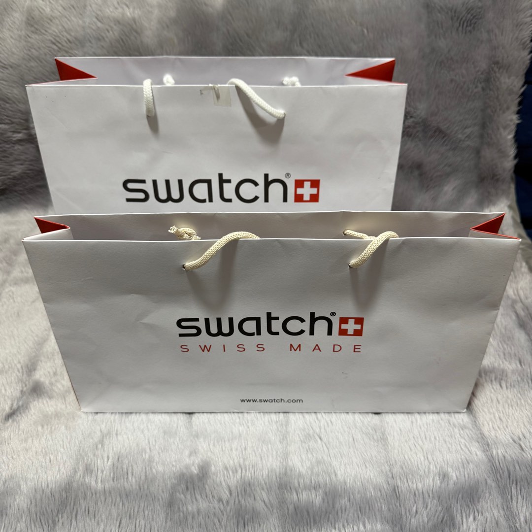 Swatch White Paper Bags, Everything Else, Others on Carousell
