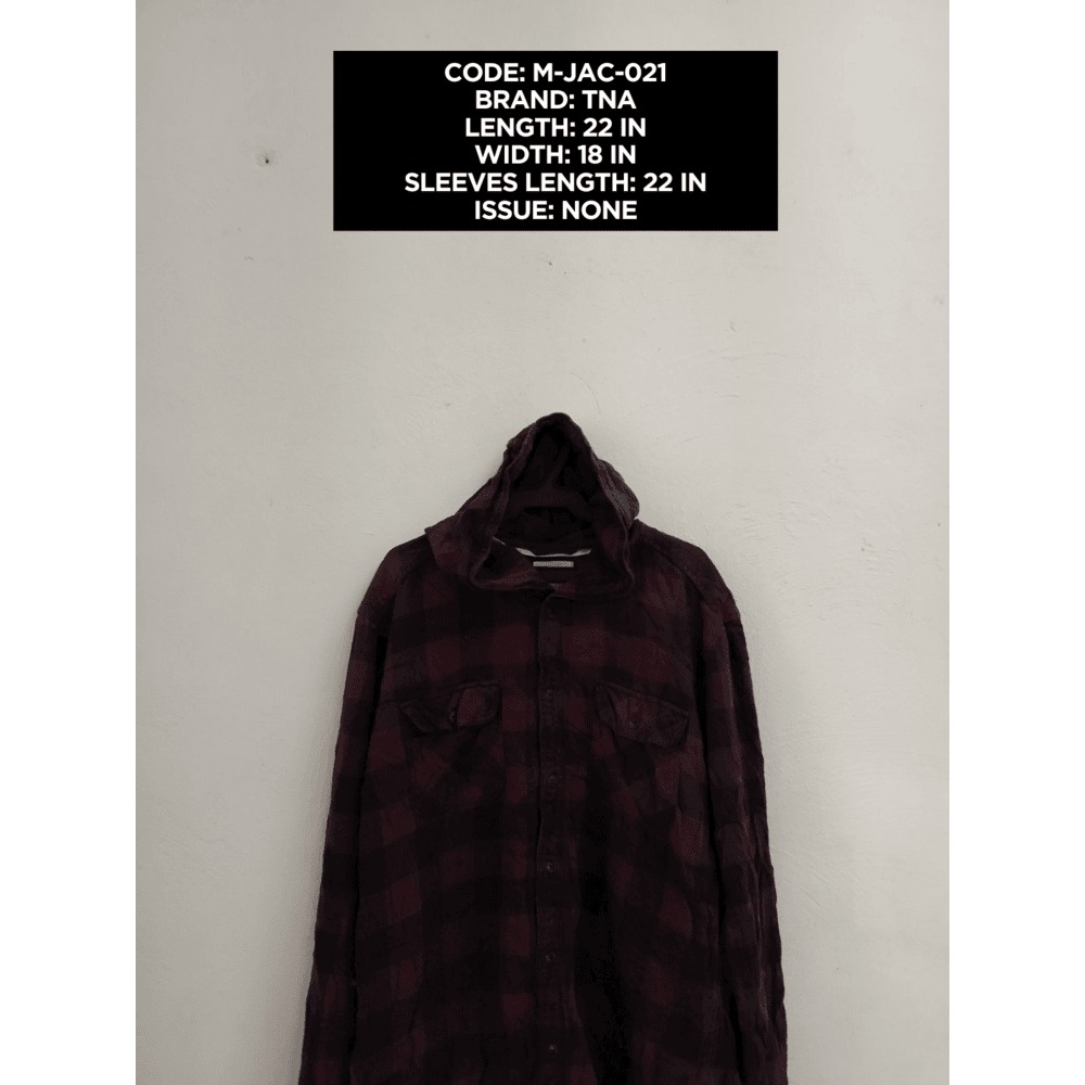 TNA Red Flannel Jacket, Men's Fashion, Coats, Jackets and Outerwear on ...
