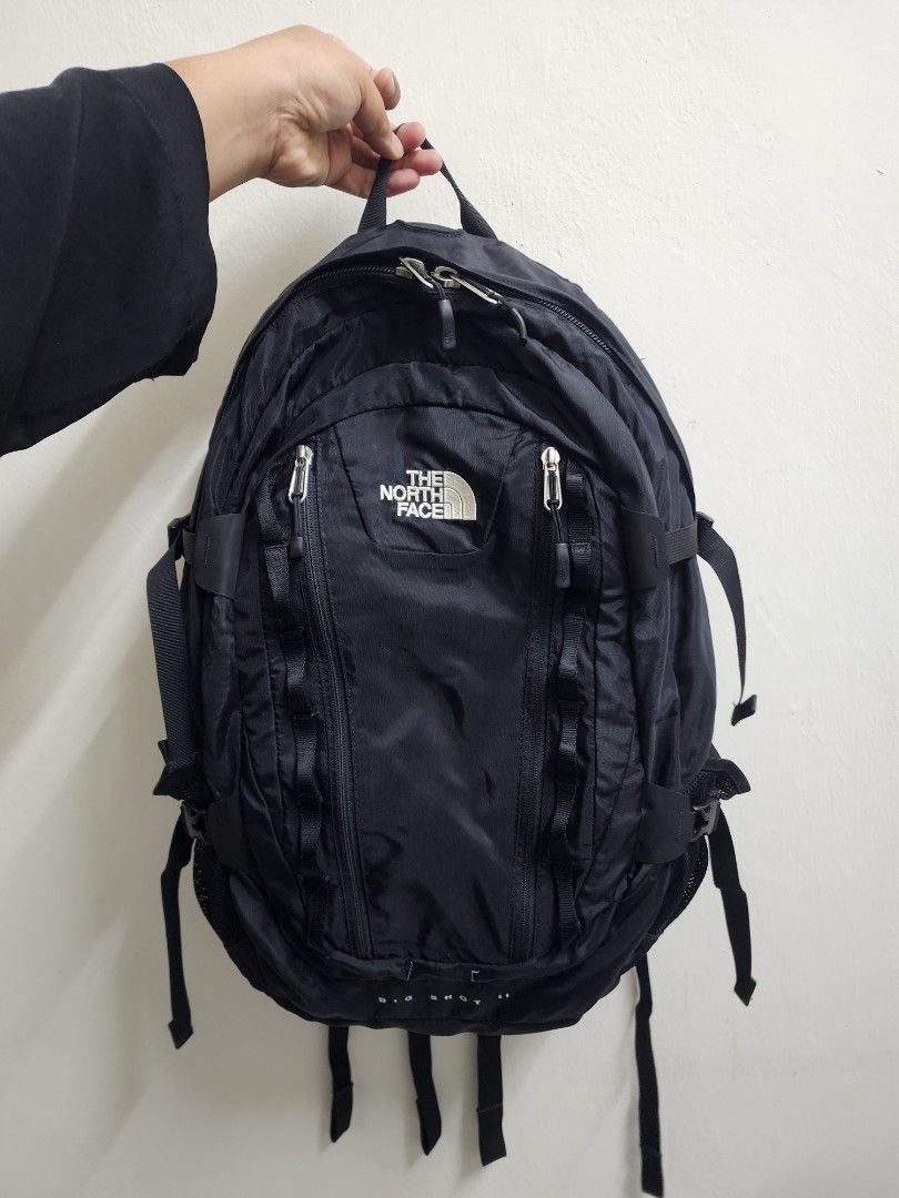 TNF The North Face Big Shot II All Black 30liter Backpack Bag Travel ...