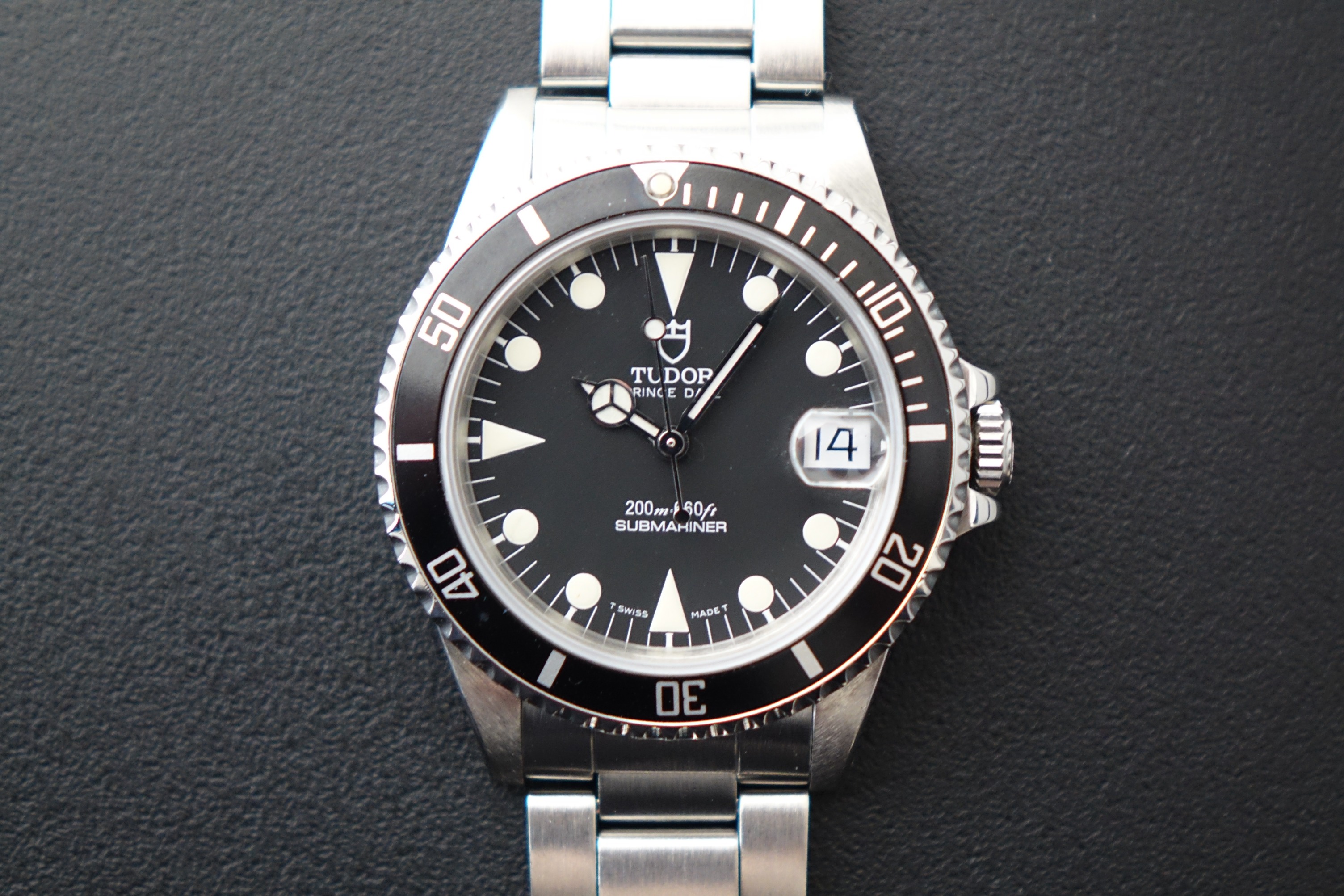 Tudor Submariner 75190 black dial full set, Luxury, Watches on Carousell