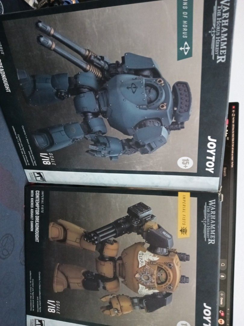 Twin contemptor dreadnought set, joytoy Warhammer 40k 1/18 scale, Hobbies & Toys, Toys & Games ...