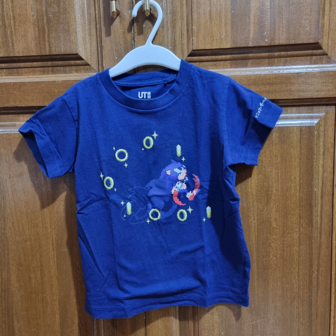 Uniqlo Sonic pixel shorts sz 110, Babies & Kids, Babies & Kids Fashion ...