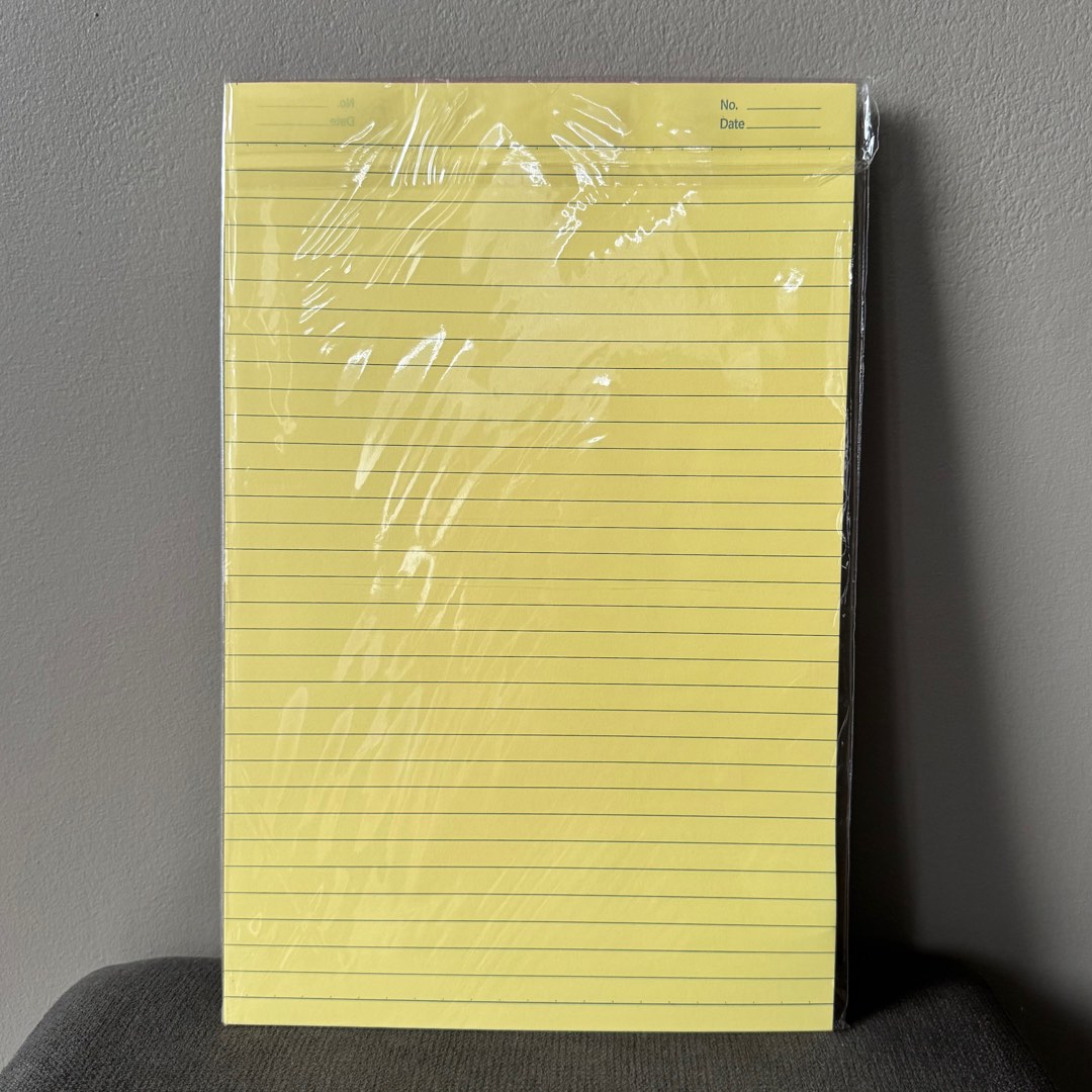 Veco Yellow Ruled Pad - 90 leaves, Hobbies & Toys, Stationary & Craft ...