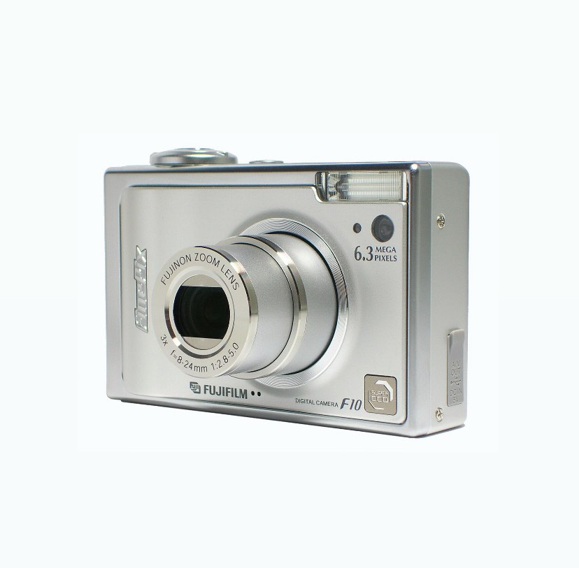 VERY RARE Silver Fujifilm FinePix F10 Compact Digital Camera ...