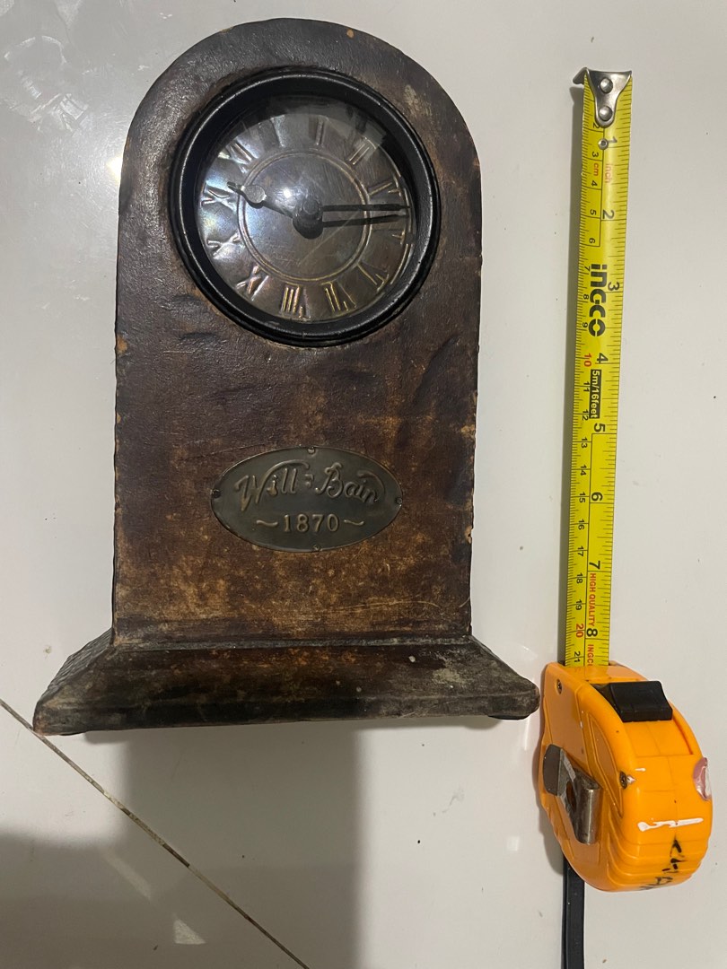 Vintage Colonial Clock Co. Estb. 1870 Mantel Wooden Will Bain Home ...