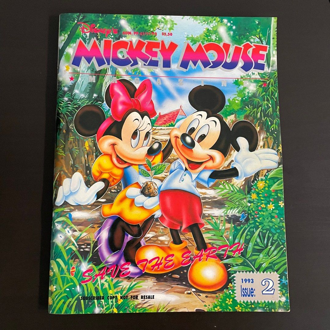 Vintage Mickey Mouse Magazine 1993, Hobbies & Toys, Books & Magazines ...