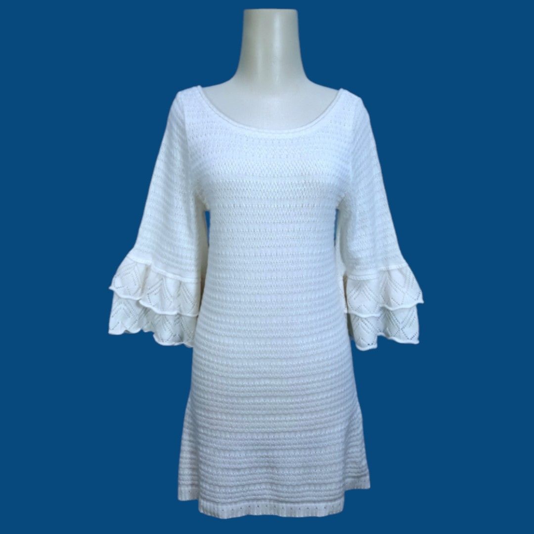 Vtg 2000s ALBA ROSA Gyaru Japanese Brand Fairycore Harajuku White Knit ...