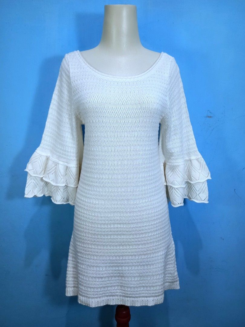 Vtg 2000s ALBA ROSA Gyaru Japanese Brand Fairycore Harajuku White Knit ...