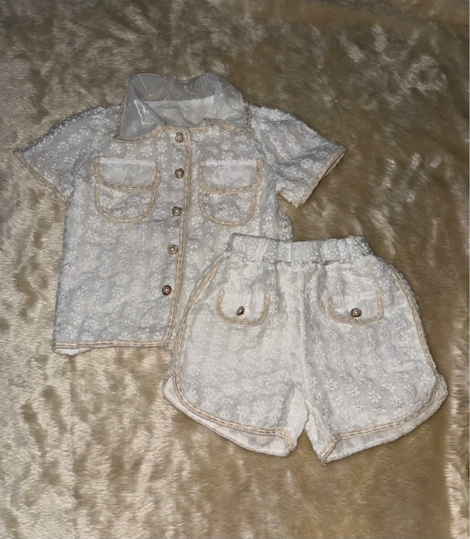 White coords, Babies & Kids, Babies & Kids Fashion on Carousell