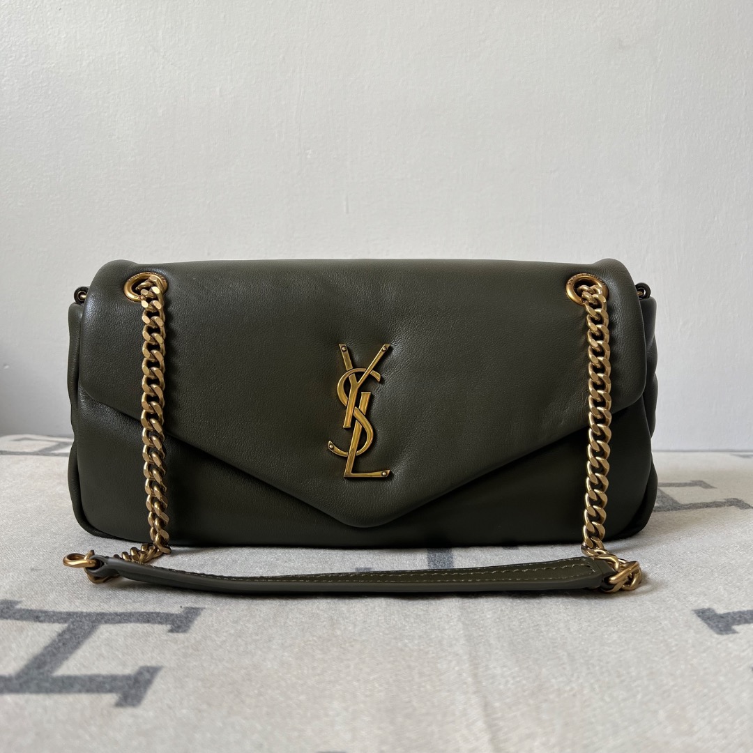 YSL Calypso Plunged Light Musk Chain Shoulder Bag, Luxury, Bags ...