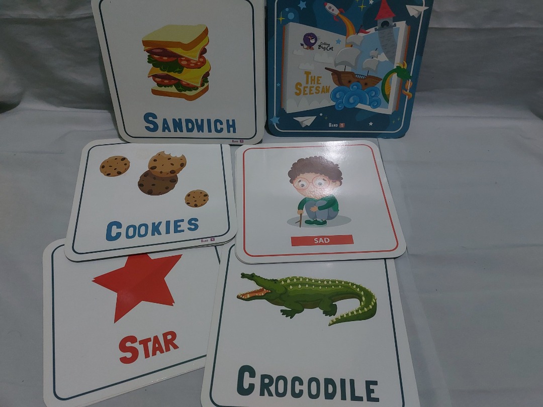 124 pcs Collins Big Cat Giant Flashcards for Kids, Hobbies & Toys, Toys & Games on Carousell