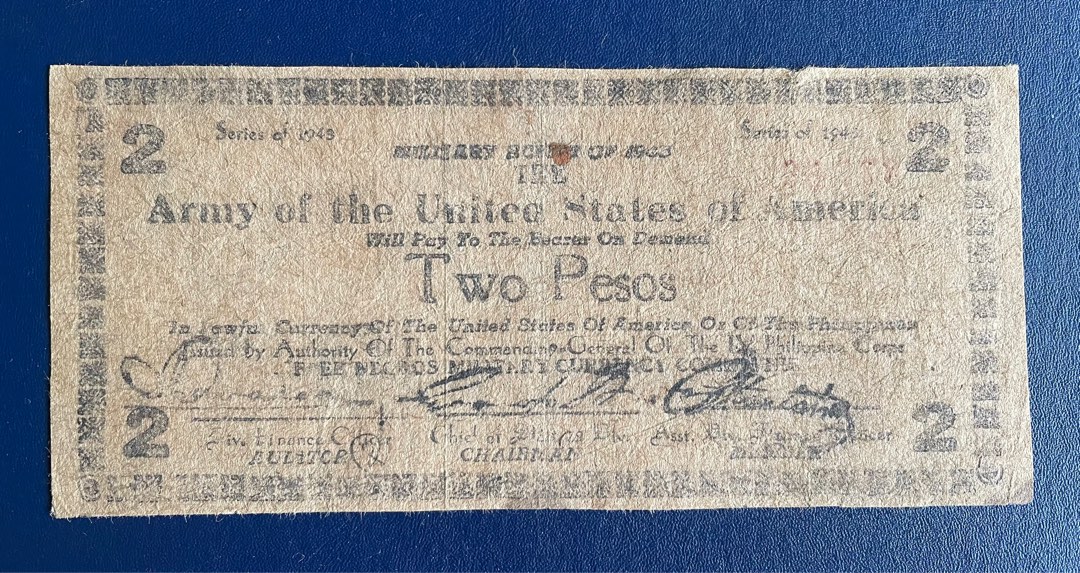 1943 SCARCE 2P US ARMY SCRIPT, Hobbies & Toys, Memorabilia ...