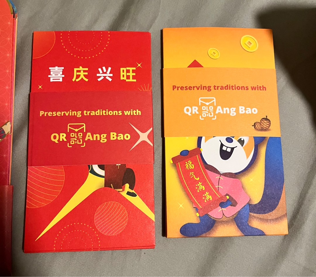 2025 DBS POSB QR Ang Bao red packets, Hobbies & Toys, Memorabilia ...