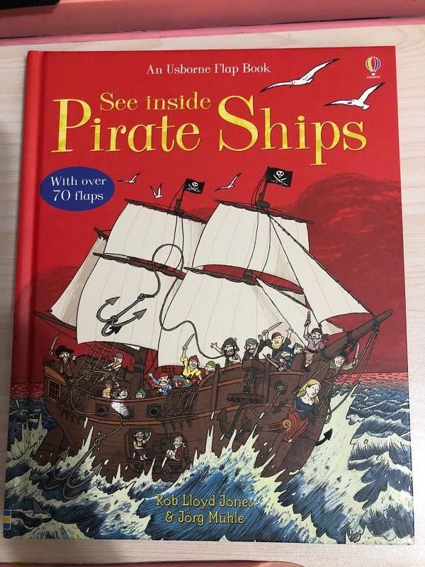 See Inside Pirate Ships (Lift Flap Book) Usborne, 興趣及遊戲, 書本 & 文具, 兒童書籍 ...