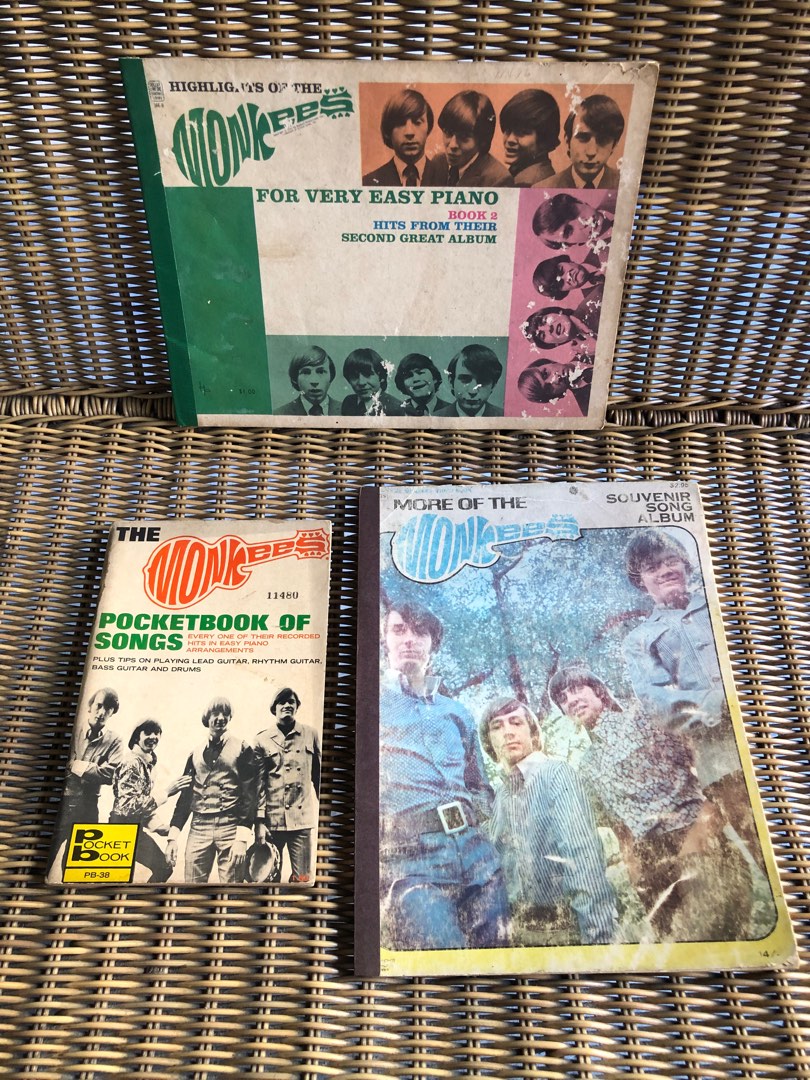 Assorted Monkees Front Cover Souvenir Song Album Pocketbook of Songs ...