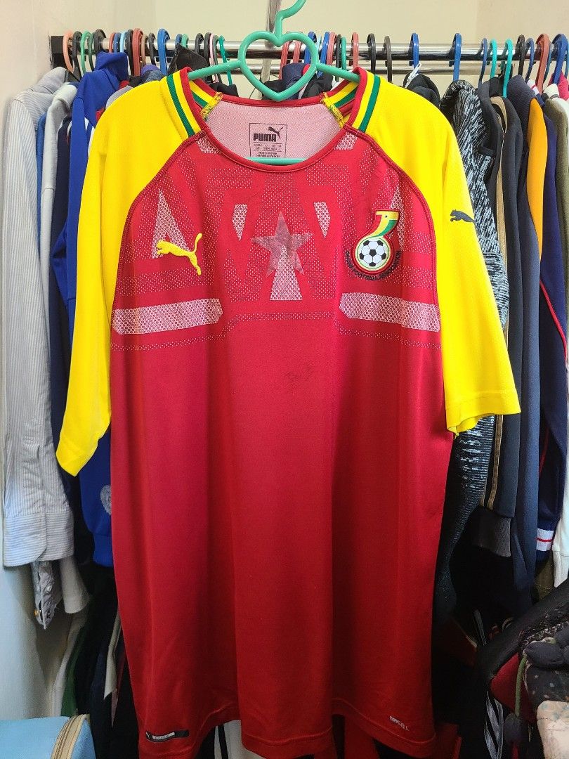 Authentic Puma 2018/19 Ghana Away Jersey Puma Football Soccer GFA AFCON ...