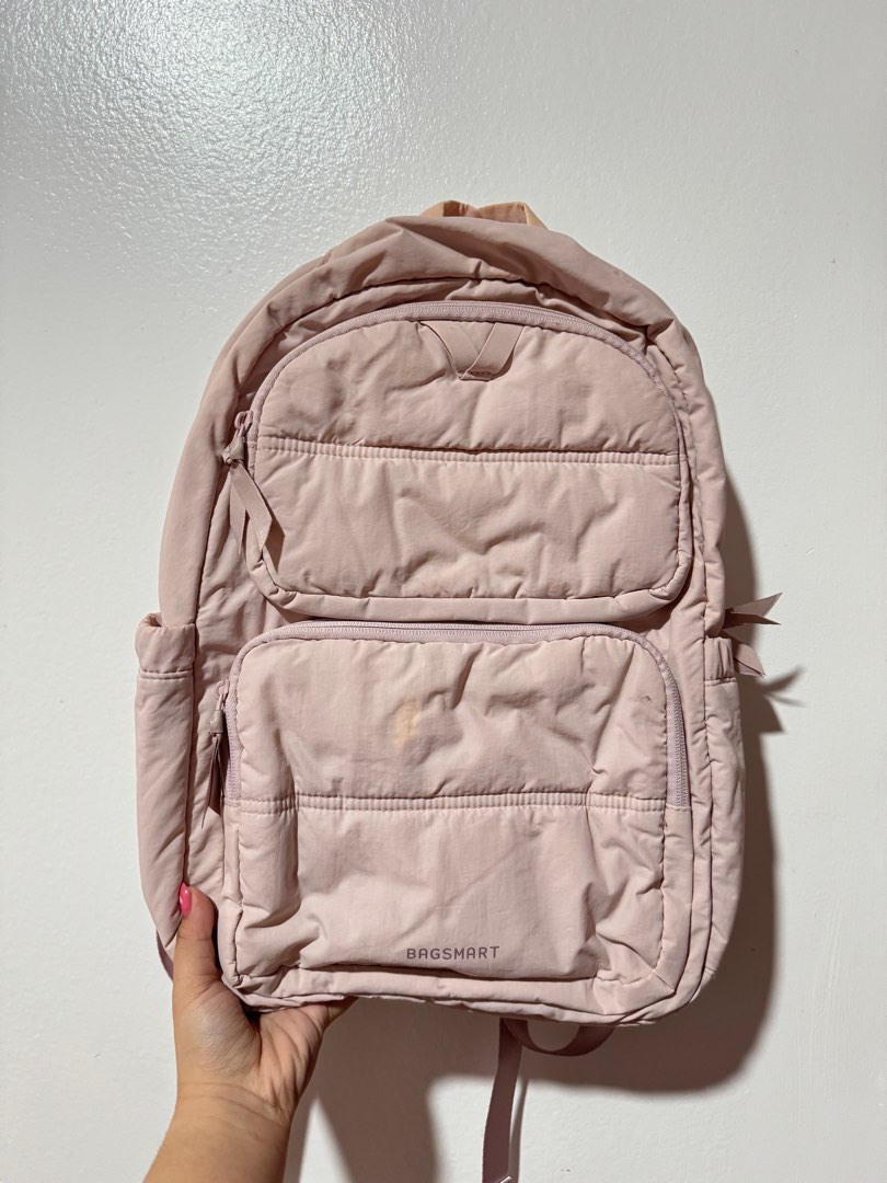 Bagsmart Backpack 15.6 inch (Pink), Women's Fashion, Bags & Wallets ...