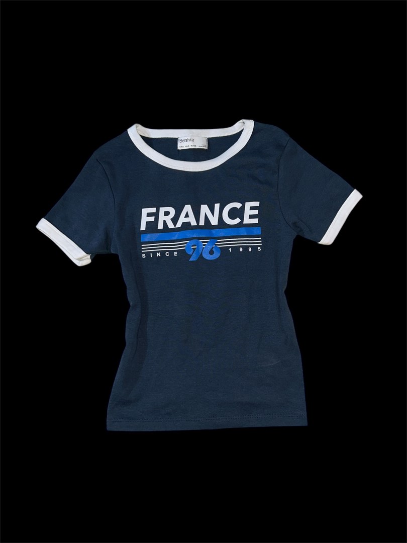 bershka y2k body hugging shirt, Women's Fashion, Tops, Shirts on Carousell