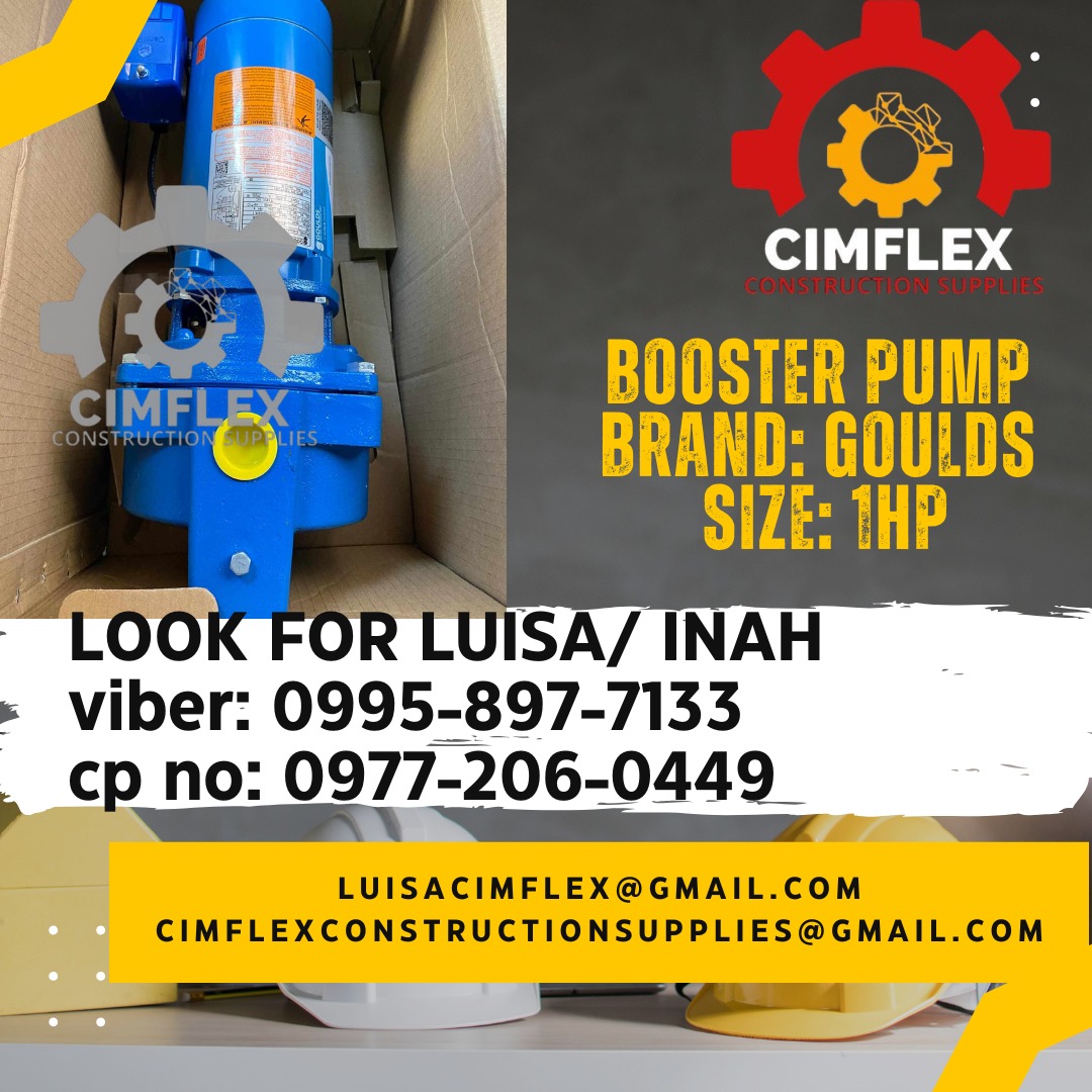 booster pump Brand: goulds Size: 1hp, Commercial & Industrial ...