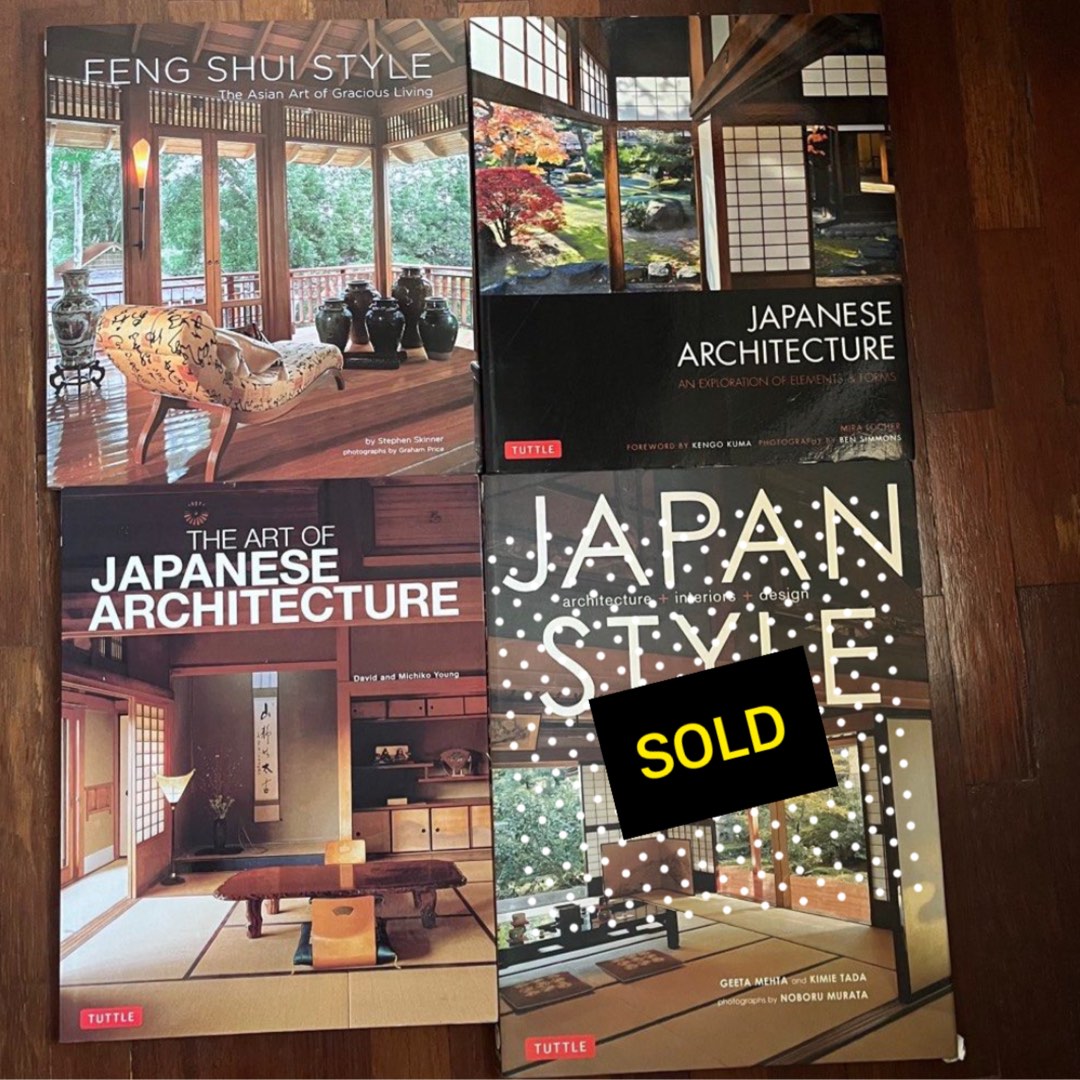 Bundling 3 TUTTLE Japanese architectures: (Feng Shui Style, Japanese ...