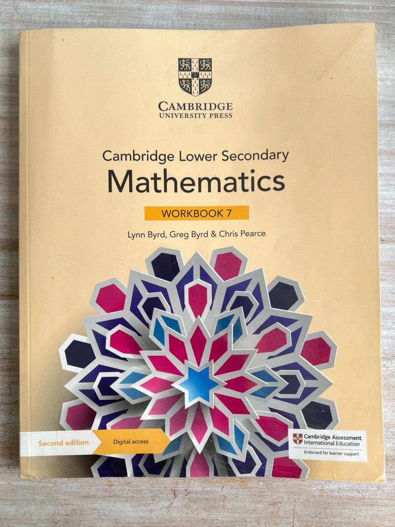 Cambridge Lower Secondary Mathematics Workbook 7 (2nd Edition), Hobbies ...