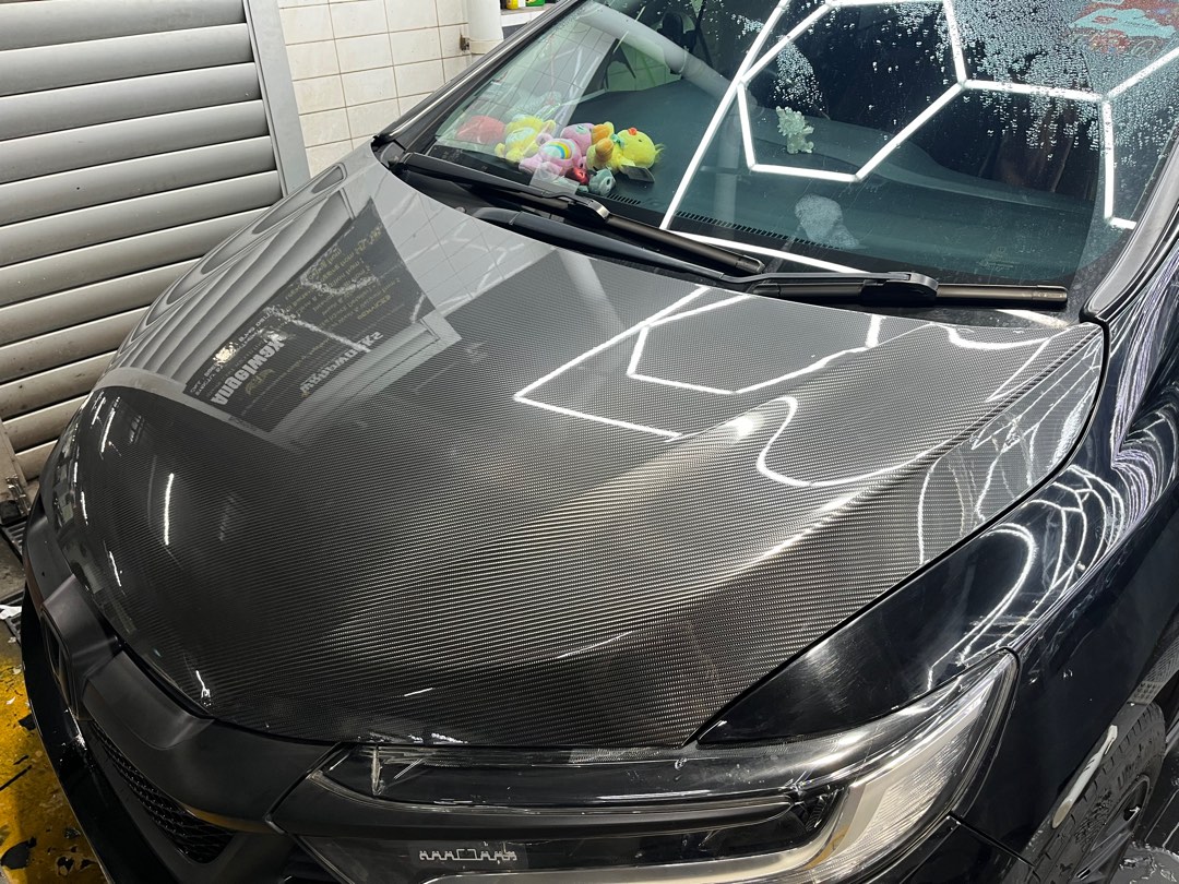 Carbon PPF bonnet ultra gloss self healing paint protection film, Car ...