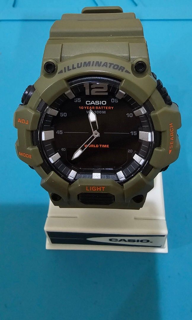 Casio Army Green Watch, Men's Fashion, Watches & Accessories, Watches ...