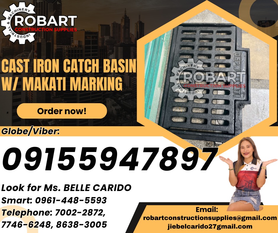 Cast Iron Catch Basin w/ Makati Marking (Fabrication), Everything Else, Looking For on Carousell