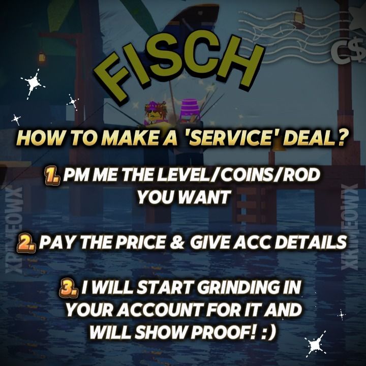 🔥CHEAPEST🔥[FISCH] UPDATED!! Roblox Fisch Level Up Service (READ DESC ...